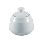 Azucarera Redonda con Tapa - Mobiliario Restaurantero